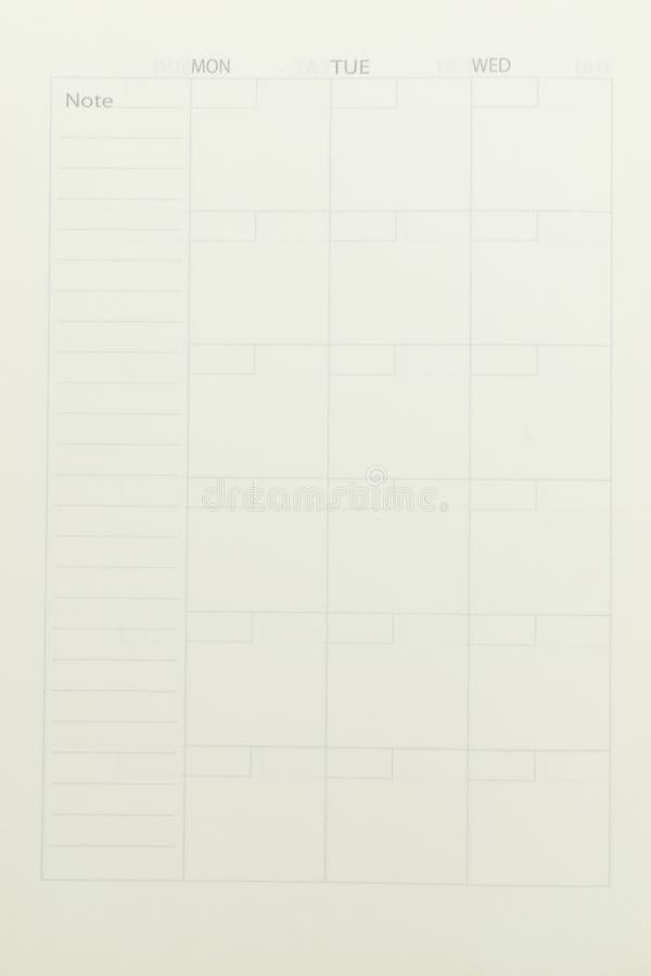 Top View Image of Open Planner Notebook with Blank Page, Lined Paper ...