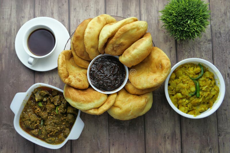 Top View of Indian Curry Food on Table Stock Image - Image of vertical ...