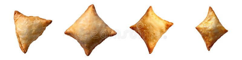 Top View of an Indian Food Samosa Isolated on a Transparent White ...
