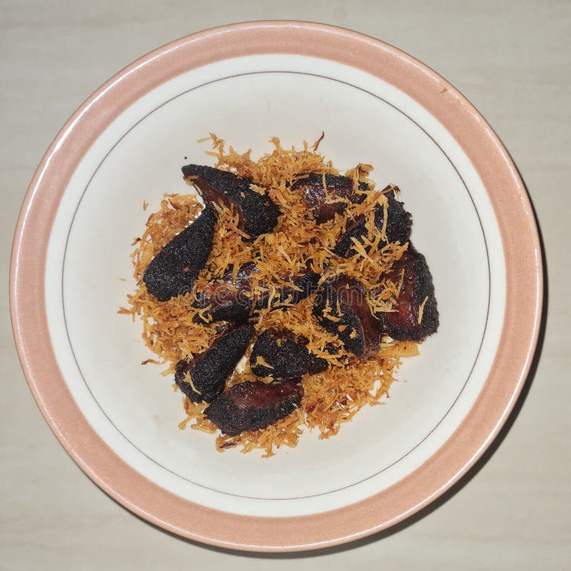 Top View Indonesian Food Rendang Sapi Stock Photo - Image of food ...