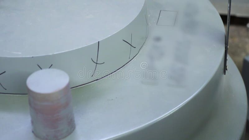 A Top View of Industrial Equipment Featuring a Smooth Surface and ...