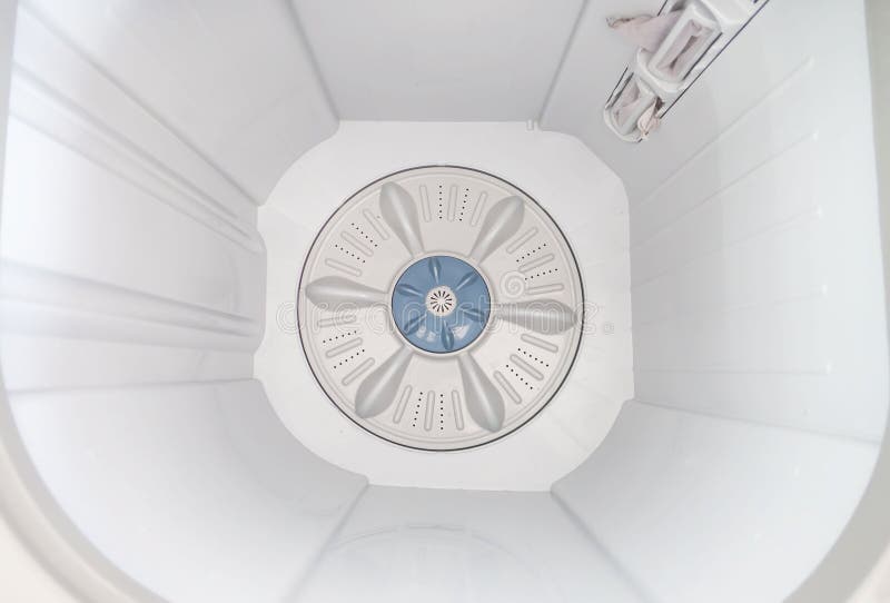 Top View Inside Washing Machine Stock Image - Image of background ...