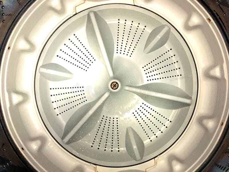 Top View of Inside Washing Machine. Plastic Rotate Base Design. Stock ...