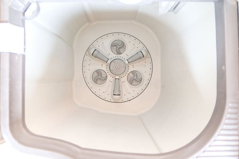 Top View Inside a Washing Machine Stock Photo - Image of appliance ...