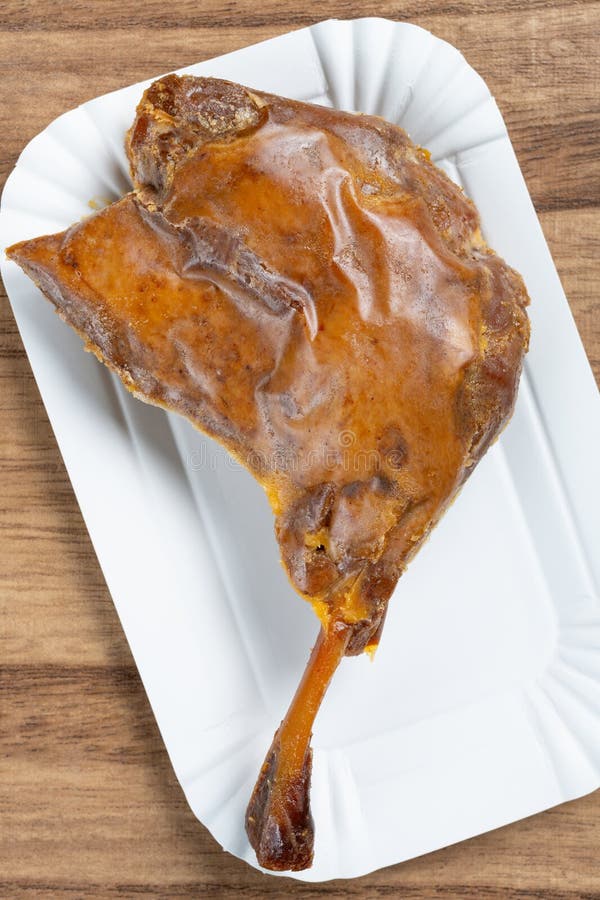 Top View Instant Braised Duck Leg at Vertical Composition Stock Photo ...