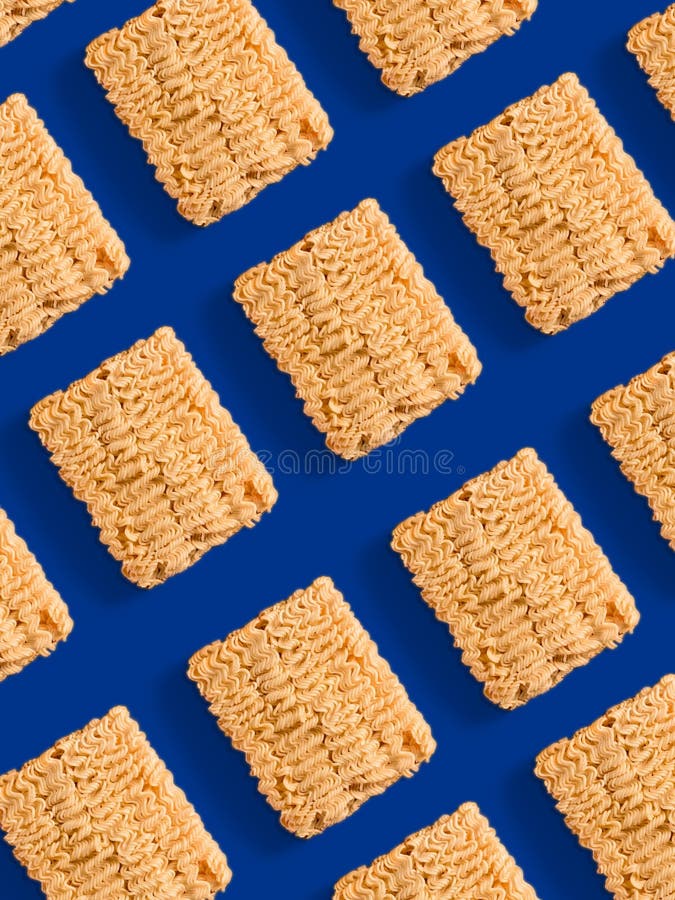 Top View of Instant Noodles Composition Stock Photo - Image of taste ...
