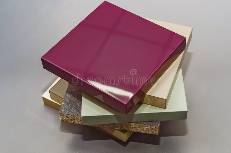Top View of Interior Finishing Material Combination Samples of ...