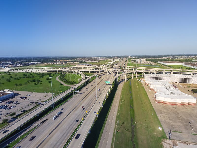Freeway Underpass With The Texas Sky Stock Photo - Image of roadway ...