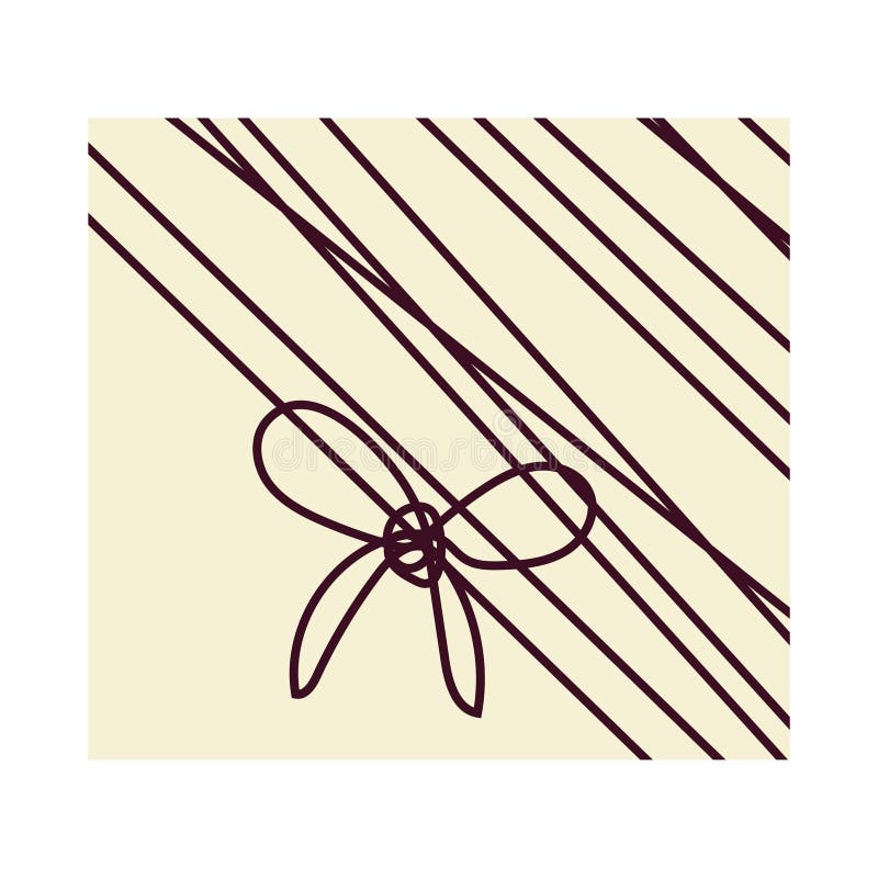 Top View Of An Isolated Christmas Present Vector Stock Vector