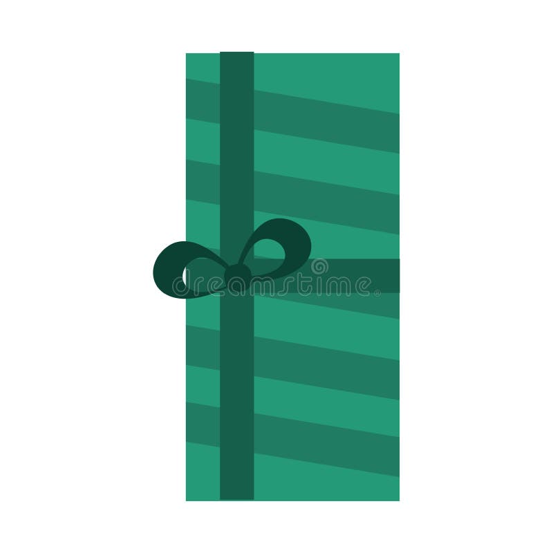 Top View Of An Isolated Christmas Present Vector Stock Vector Illustration Of Greeting