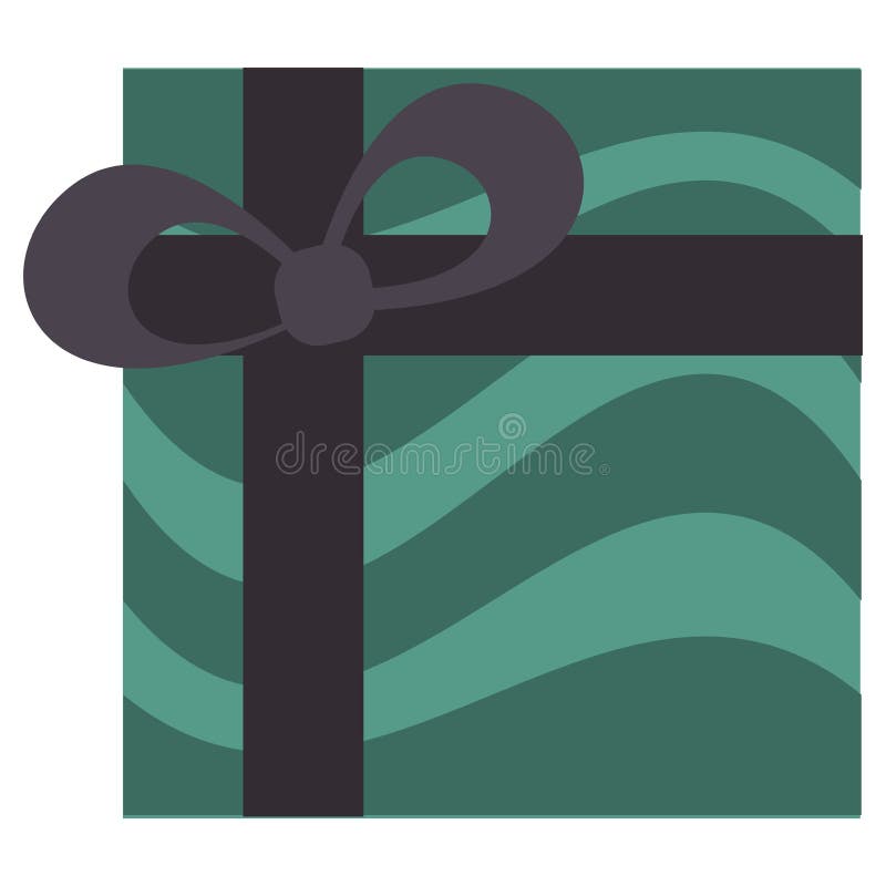 Top View of an Isolated Christmas Present Vector Stock Vector ...