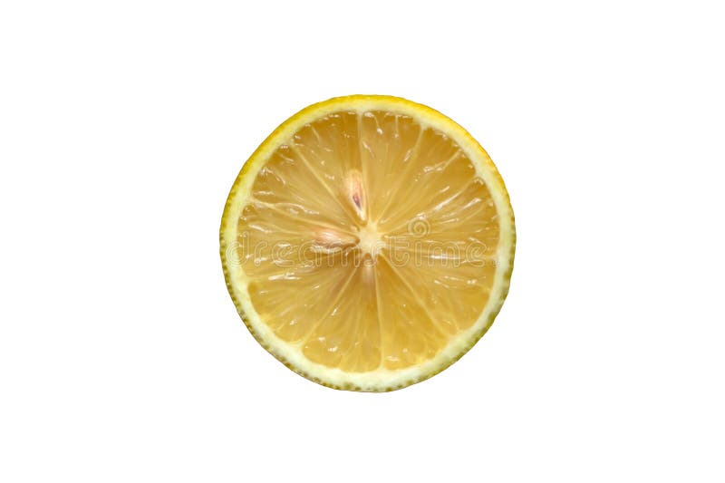 Top View of Isolated Cutted Lemon Stock Image - Image of slice, health ...