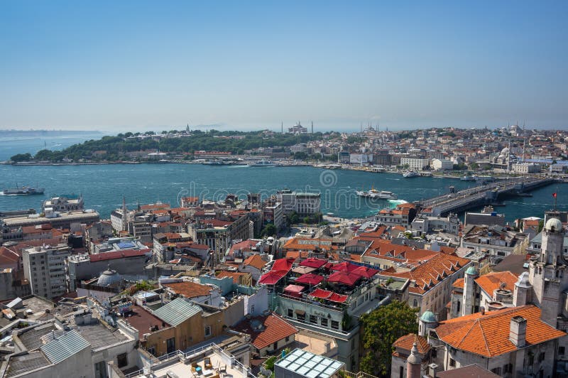Top view of Istanbul editorial photo. Image of oriental - 115714451