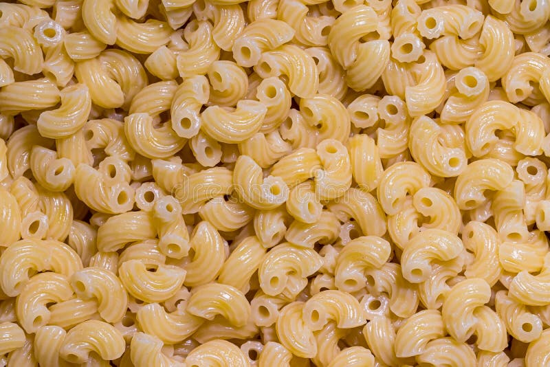 Top View of Italian Cooked Chifferi Pasta Stock Photo - Image of gluten ...