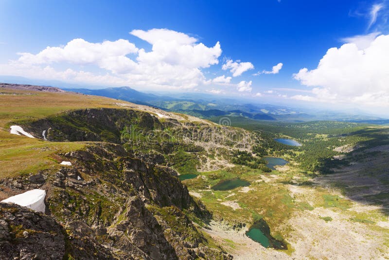 Top View of Karakol Lakes in Altai Stock Image - Image of karakolskie ...