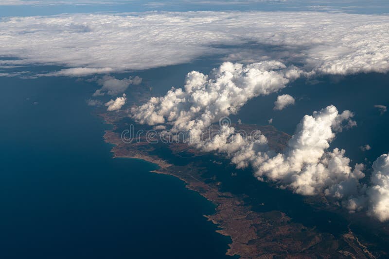 Top View of Karpas Peninsula of the Island of Cyprus Stock Photo ...