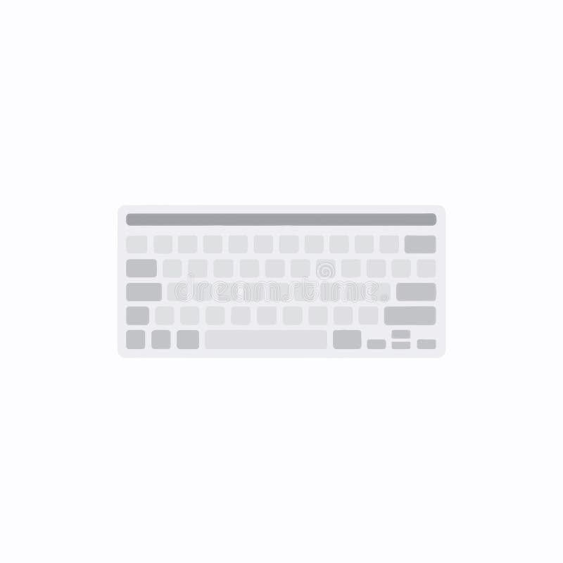 Top-View Keyboard Illustration Vector Design Stock Illustration ...