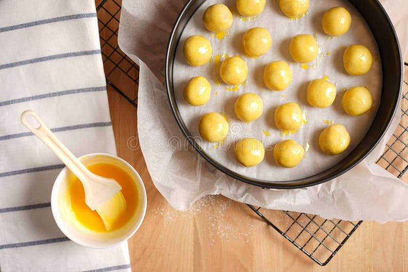 Top View of a Kitchen with Baking Equipment Stock Image - Image of cake ...