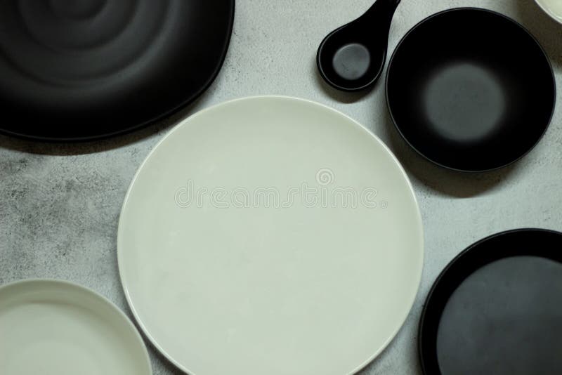 Top view of kitchenware. stock image. Image of wood - 231347209
