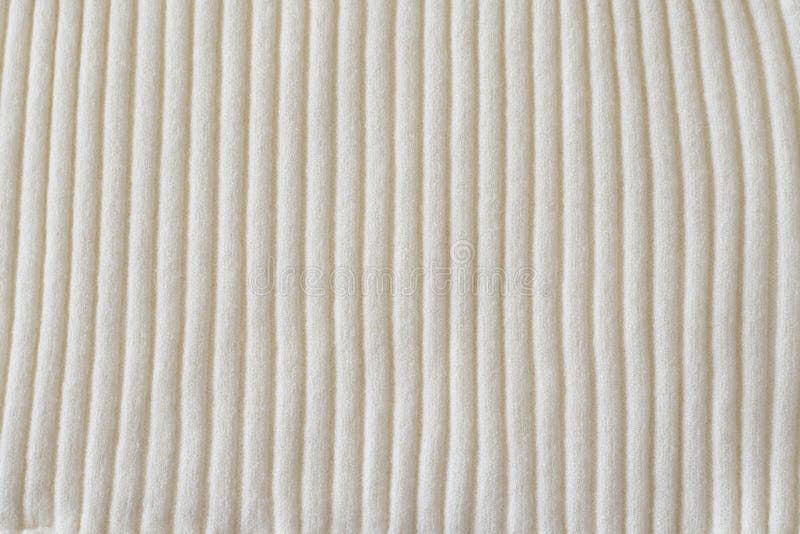 Top View Knitting. Vertical Striped Beige Knit Fabric Texture, Knitted ...