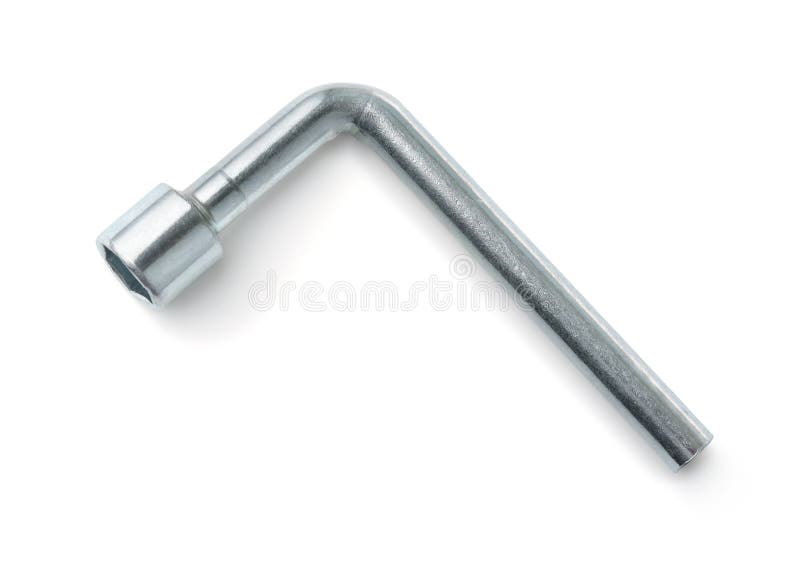Top View of L-shaped Angled Socket Wrench Stock Photo - Image of ...