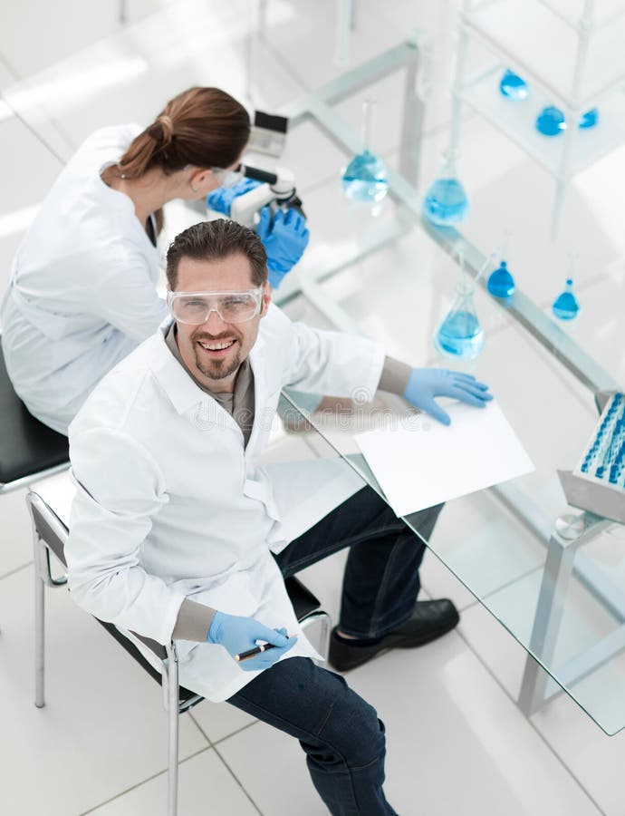 Top View of Laboratory Equipments Stock Image - Image of flat ...