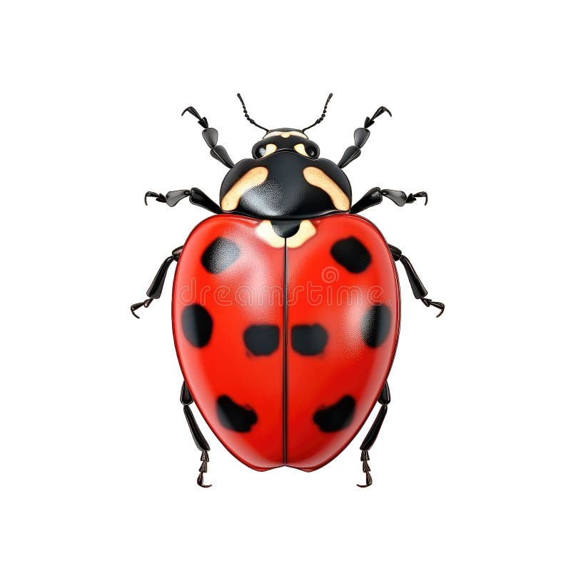 Ladybug Top View Isolated Stock Illustrations – 223 Ladybug Top View ...