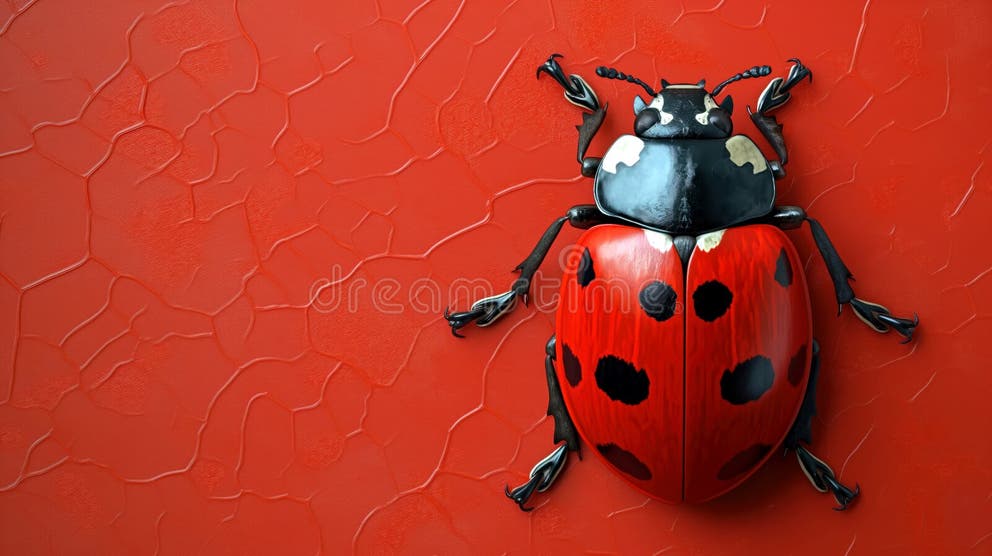 Red Ladybug Top View Stock Illustrations – 175 Red Ladybug Top View ...