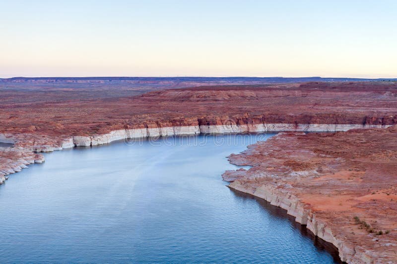 Top View of Lake Powell and Glen Canyon in Arizona Stock Photo - Image ...