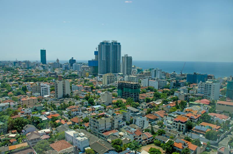 Top View Landscape City of Colombo of Sri Lanka Editorial Stock Image ...