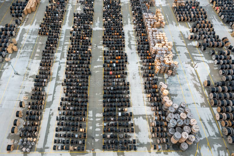 Electrical Cable Wooden Spools Stock Photos - Free & Royalty-Free Stock ...