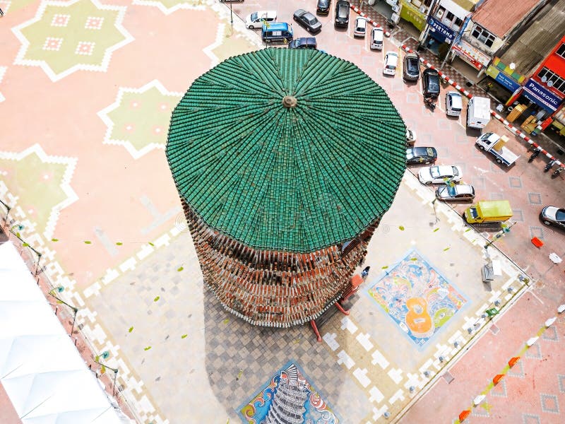 Top View of the Leaning Tower of Teluk Intan is a Clock Tower in Teluk ... Top View of the Leaning Tower of Teluk Intan is a Clock Tower in Teluk ...