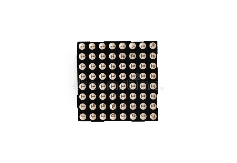 Top View of 8x8 LED Dot Matrix Display, for Elevator Panel, Moving ...