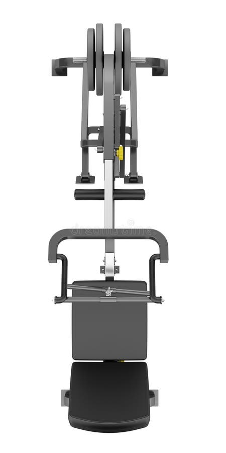 Top View of Lever Gym Machine Isolated on White Stock Illustration ...