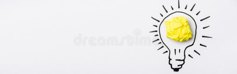Top View of Light Bulb with Stock Photo - Image of lamp, business ...