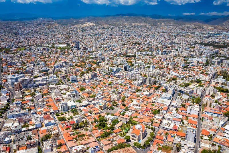 Top View of Limassol City Center, Cyprus Stock Image - Image of center ...