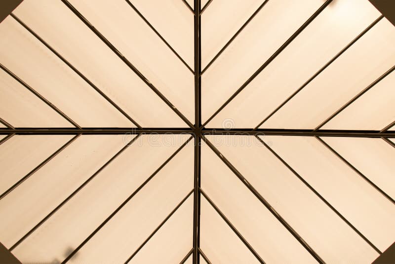 Top View Line Roof Structure and Translucent Tiles for Abstract ...