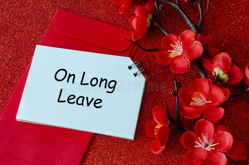 Top View of on Long Leave Text with Chinese New Year Decoration. Copy ...