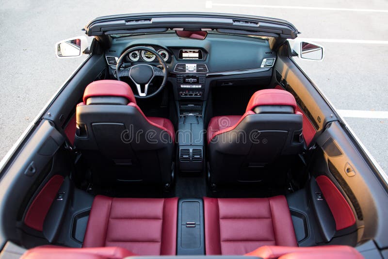 Top View of Luxury Cabriolet Car Stock Photo - Image of family, drive ...