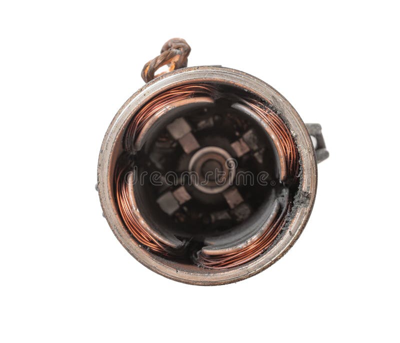 Top View Machine Part on White Background Stock Image - Image of studio ...