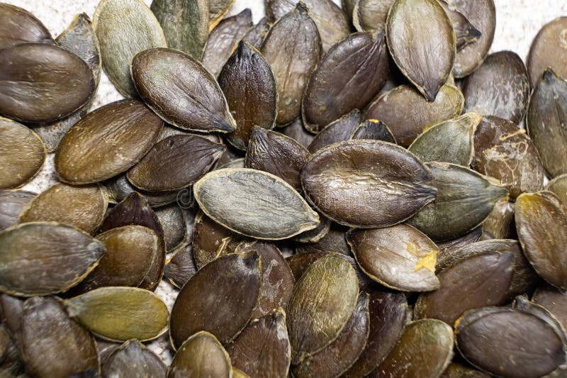 Top View of Macro Pumpkin Seed Kernels Stock Photo - Image of heap ...