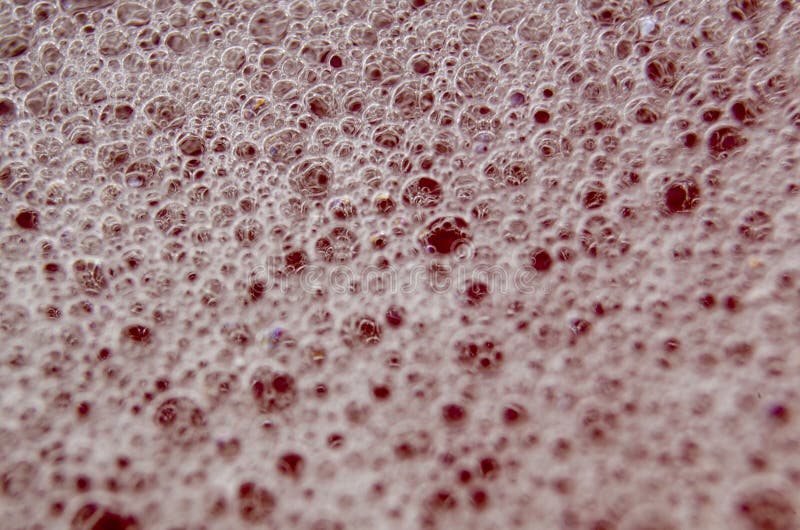 Top View of Macro Shot of Bubbles Forming on a Water Surface Stock ...