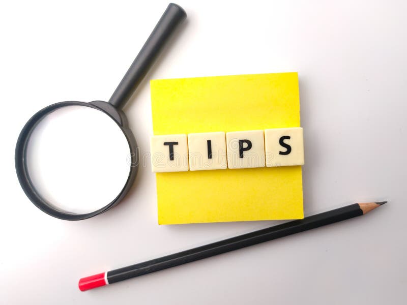 The Word TIPS, Letters and Copy Space Background, Vintage Stock Photo ...