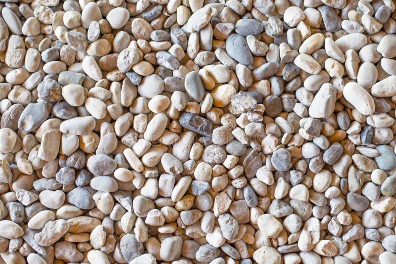 Top View of Many Pebbles in Light Brown Stock Image - Image of abstract ...