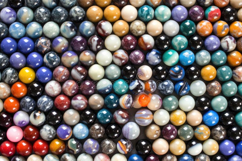 Top View of Marbles Organized by Color on a Chessboard Stock ...