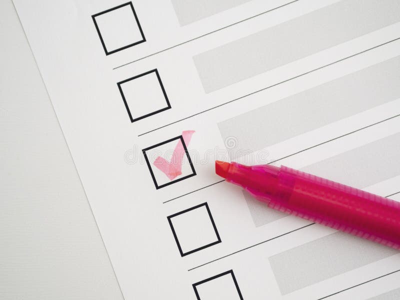 Top View Marked Checking Box. High Quality and Resolution Beautiful ...