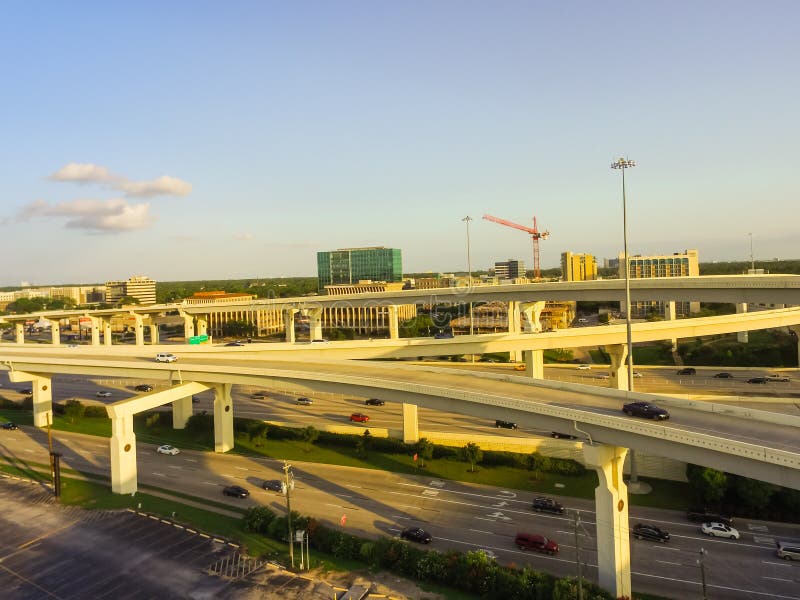Top View Massive Highway Intersection, Stack Interchange Editorial ...