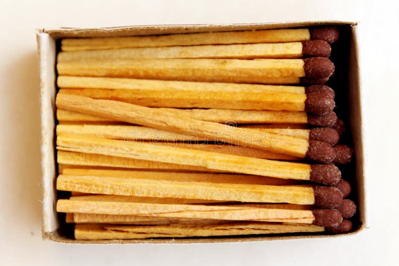Top View Matchbox on White Background with Clipping Path Stock Photo ...