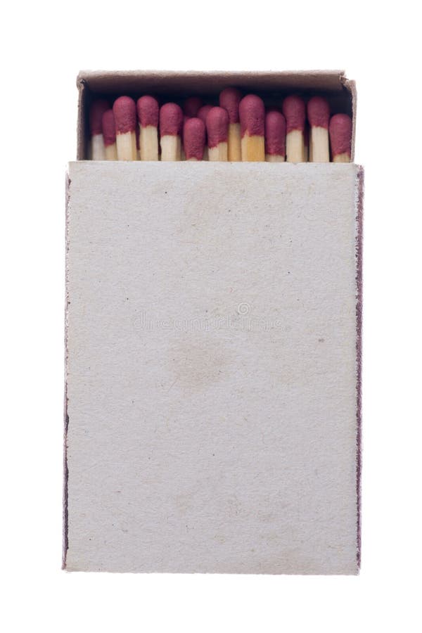 Top View Matchbox on White Background with Clipping Path Stock Photo ...