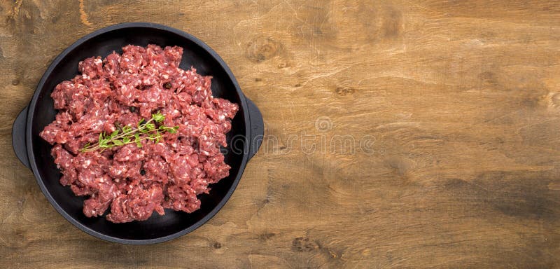 Top View Meat with Herbs Copy Space. High Quality Photo Stock Image ...